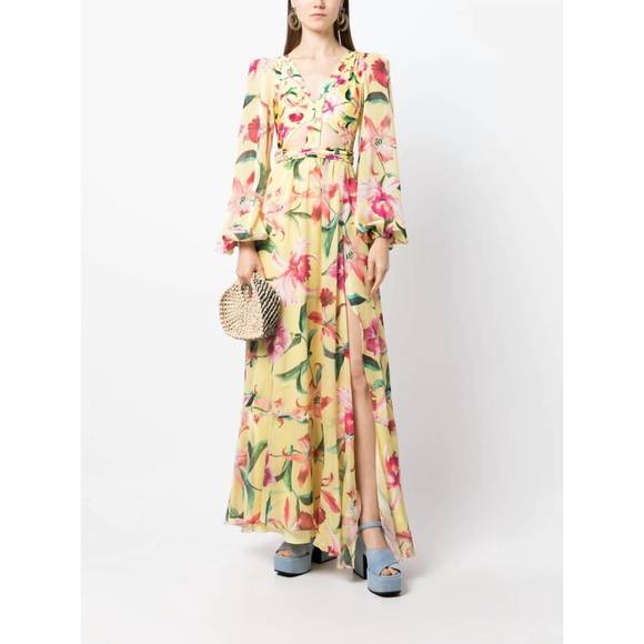 PatBO | Dresses | New Patbo Laelia Cutout Maxi Dress In Yellow | Poshmark